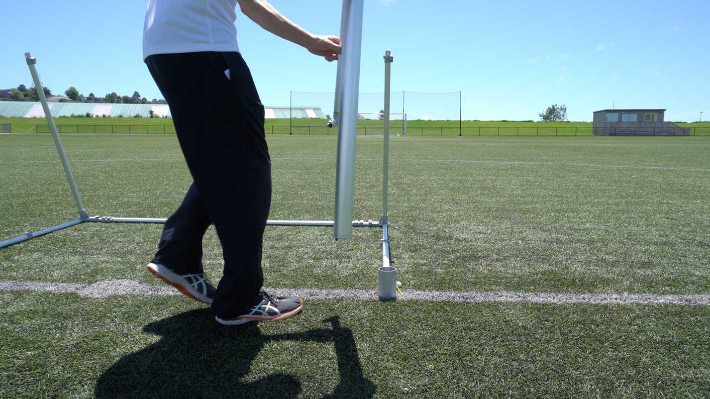 STANCHION NET SUPPORT - Upgrade T2 to T3 for hard grounds– Telescopicgoal